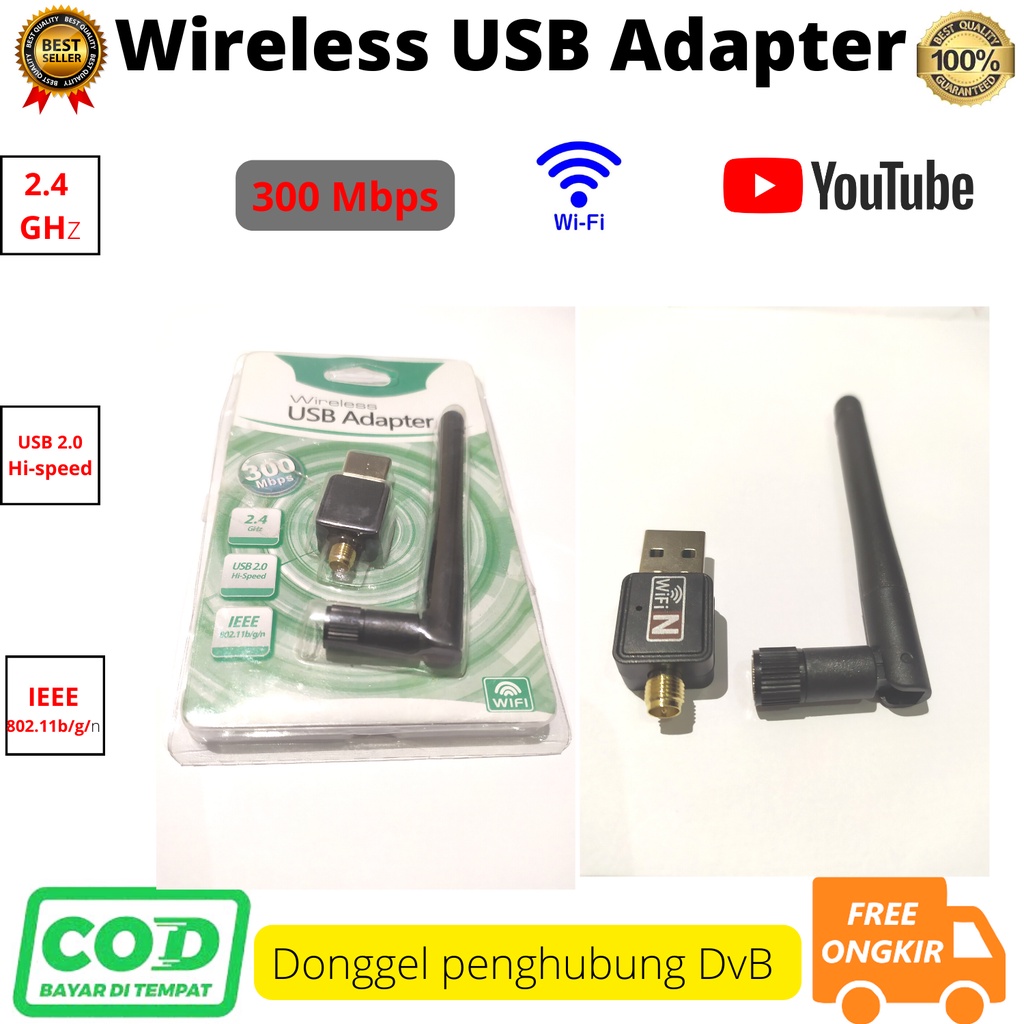 Jual DONGLE WIFI / DONGGEL WIFI / DONGLE WIFI SET TOP BOX / WIFI DONGLE / USB WIFI / USB ADAPTOR ...