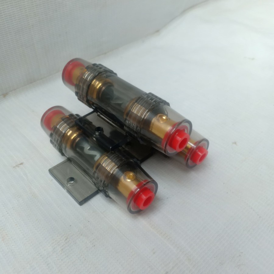 Jual sekring tabung audio mobil universal fuse holder single 60 amphere ...