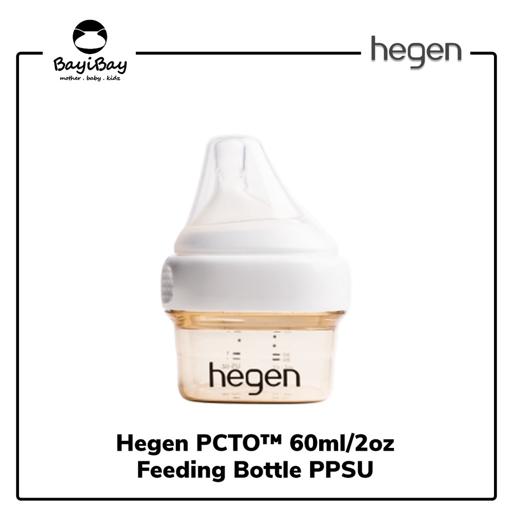 Jual Hegen PCTO™ 60ml/2oz Feeding Bottle PPSU with Extra Slow Flow Teat / Botol Susu Hegen ...