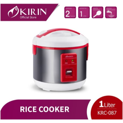 Jual Kirin Rice Cooker Magicom 1 Liter 3in1 Non-Stick 1L KRC-087 RD KRC087 | Shopee Indonesia