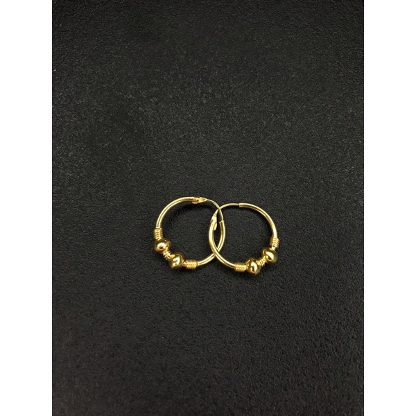Jual Anting emas muda model ring lilit pentol 2 murah 1 gram | Shopee Indonesia