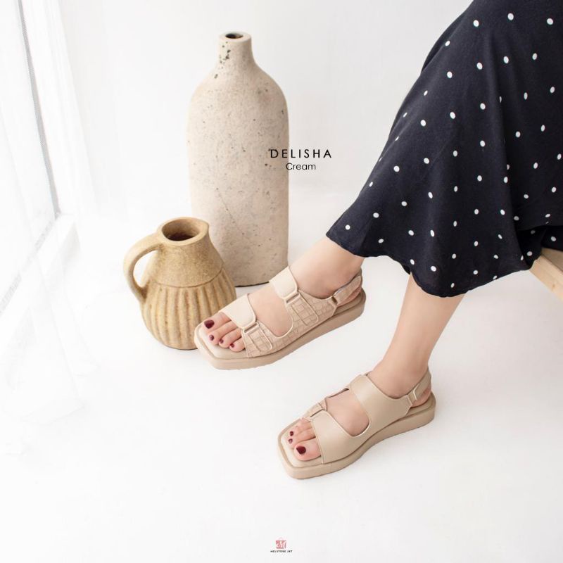 Jual Damelia Melstore Jkt Delisha Sandal Wanita | Shopee Indonesia