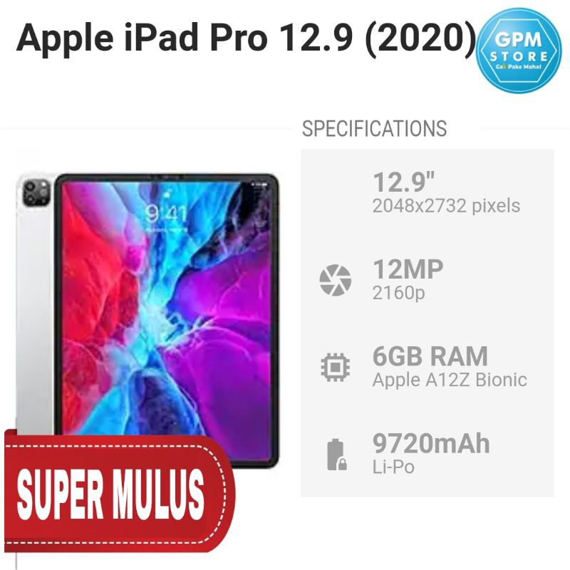 Jual iPad Pro 4th Gen 2020 12.9" Inch 128GB 128 GB Wifi - Grey | Shopee ...