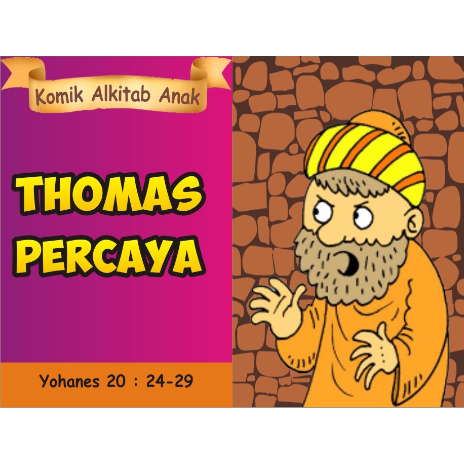 Jual Komik Alkitab Anak - Thomas Percaya - seri buku cerita sekolah ...