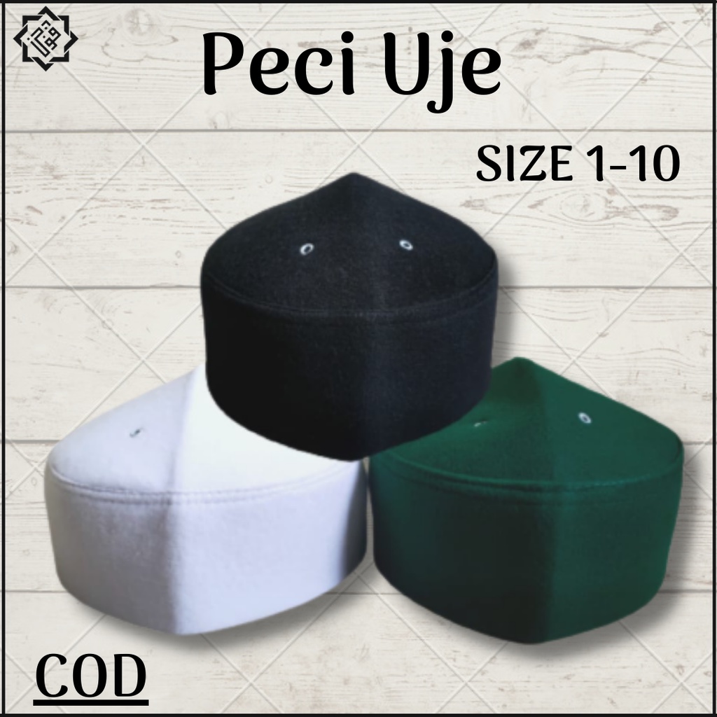 Jual Peci Uje Peci Bludru Peci Logo Kopyah Bulu songko Kopyah ...
