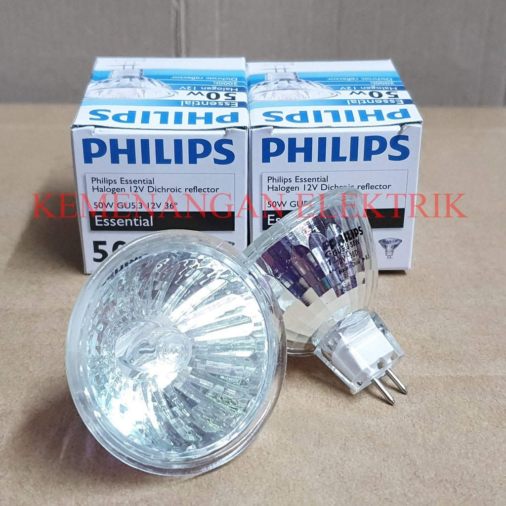 Jual LAMPU PHILIPS HALOGEN 50W 12V MR16 KUNING DICHROIC 50 W 50WATT 12 ...