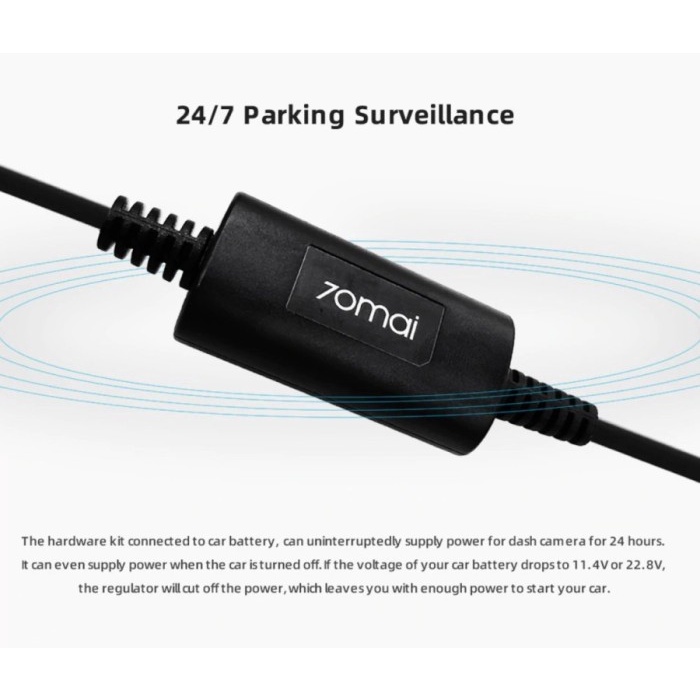 Jual OTOMOTIF- 70MAI MIDRIVE UP02 HARDWIRE CABLE KIT DASH CAM PARKIR ...