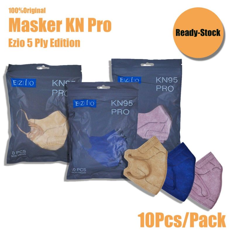 Jual Masker KN95 Pro Ezio 5ply Premium Isi 10pcs Warna JM | Shopee ...