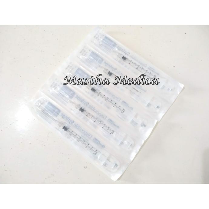Jual Disposable Syringe With Needle One Med 1 ml Insulin 1 cc Onemed ...