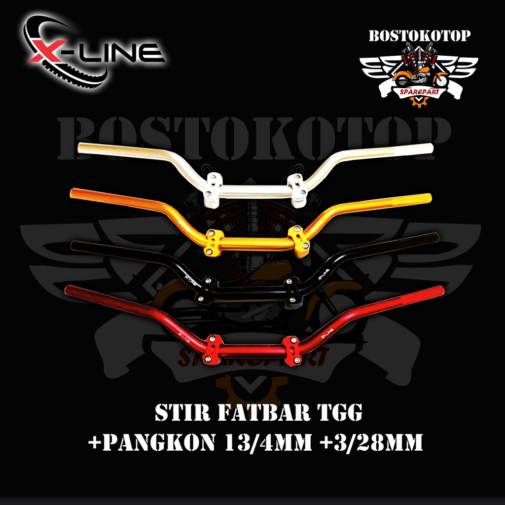 Jual X Line Stir Stang Fatbar Tipe Pendek Tanggung Pangkon Lengkap Set ...