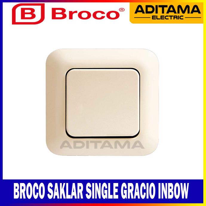Jual Produk Unggulan Saklar Broco Gracio Single/Engkel Switch Ib-4161 ...