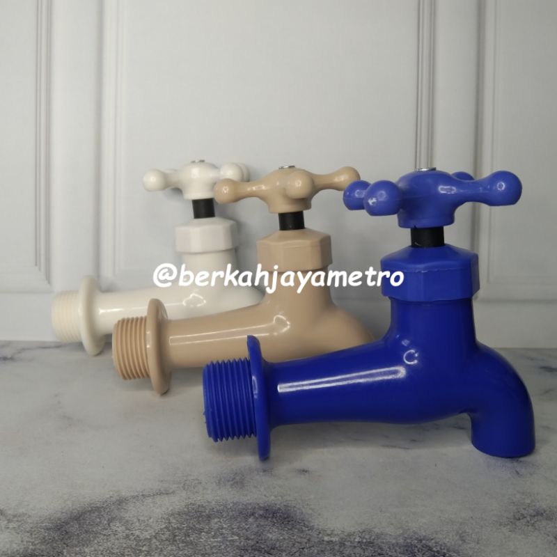 Jual KRAN AIR PLASTIK PVC 1/2 3/4 INCH KRAN VINO | Shopee Indonesia