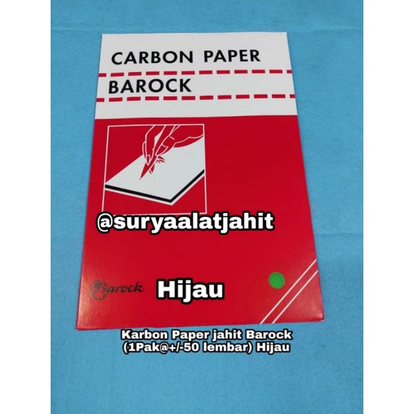 Jual Karbon Paper Jahit Barock (1pak@50lbr) =rp.25.500/pak | Shopee ...