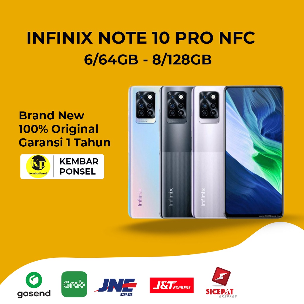 Jual Infinix Note 10 Pro NFC 6/64gb & 8/128gb New Garansi Resmi 1 Tahun ...