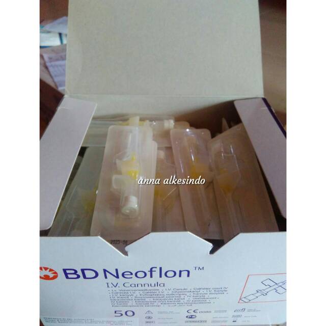 Jual IV CANNULA BD 24 / NEOFLON 24 / BD VENVLON 24 | Shopee Indonesia
