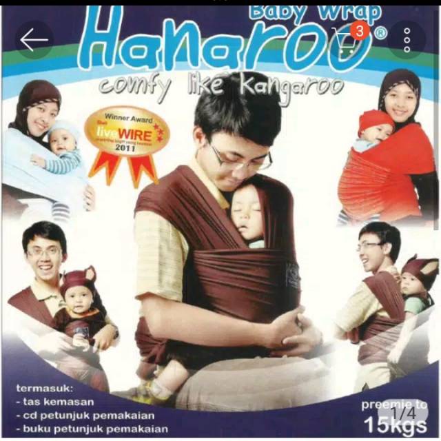 Jual HANAROO baby wrap (preloved like new) | Shopee Indonesia