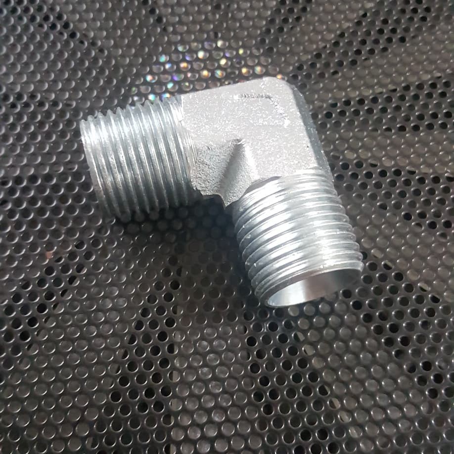 Jual Double Nepple Elbow 90 deg 1/2" NPT BSP 08 Mb x 08 MU material CS ...