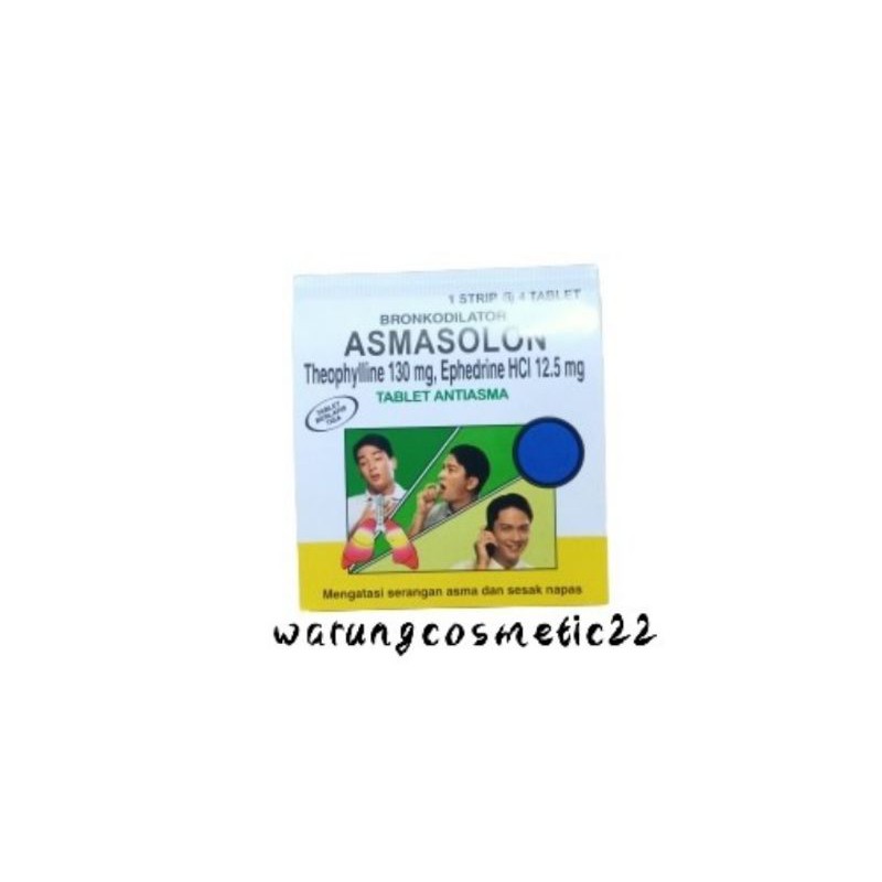 Jual asmasolon 1 strip 4 tablet | Shopee Indonesia