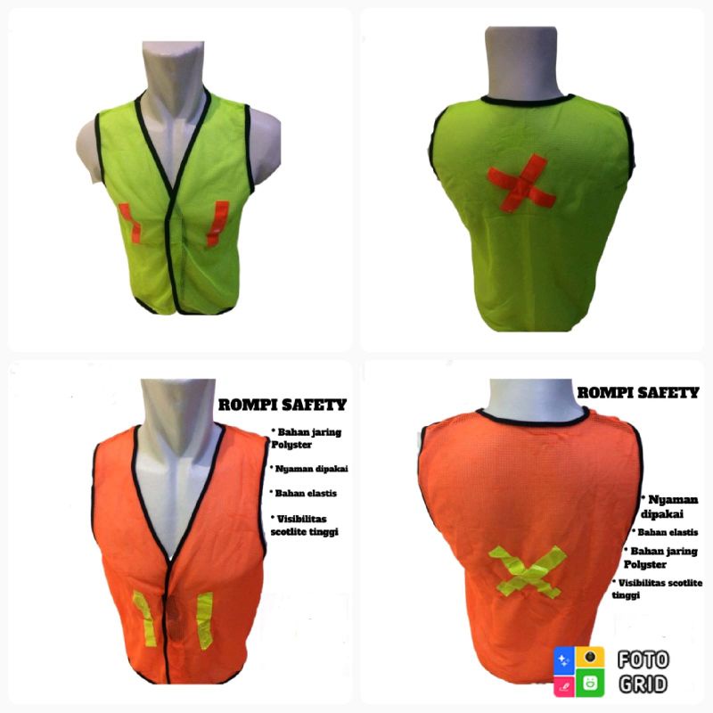 Jual Rompi Proyek Rompi Safety Rompi Kerja(ada harga grosir) | Shopee ...