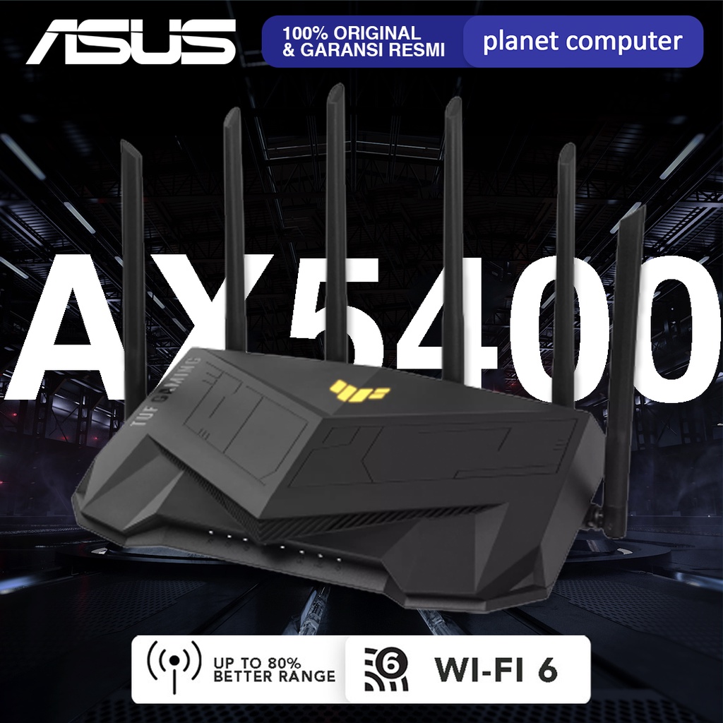 Jual ASUS TUF-AX5400 Dual Band WiFi 6 Gaming Router Wireless AX 5400 ...