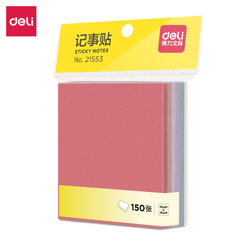 Jual Deli Sticky Note / Memo Tempel 3x3" 150 Lembar/Pad Lem Kuat 21553 ...