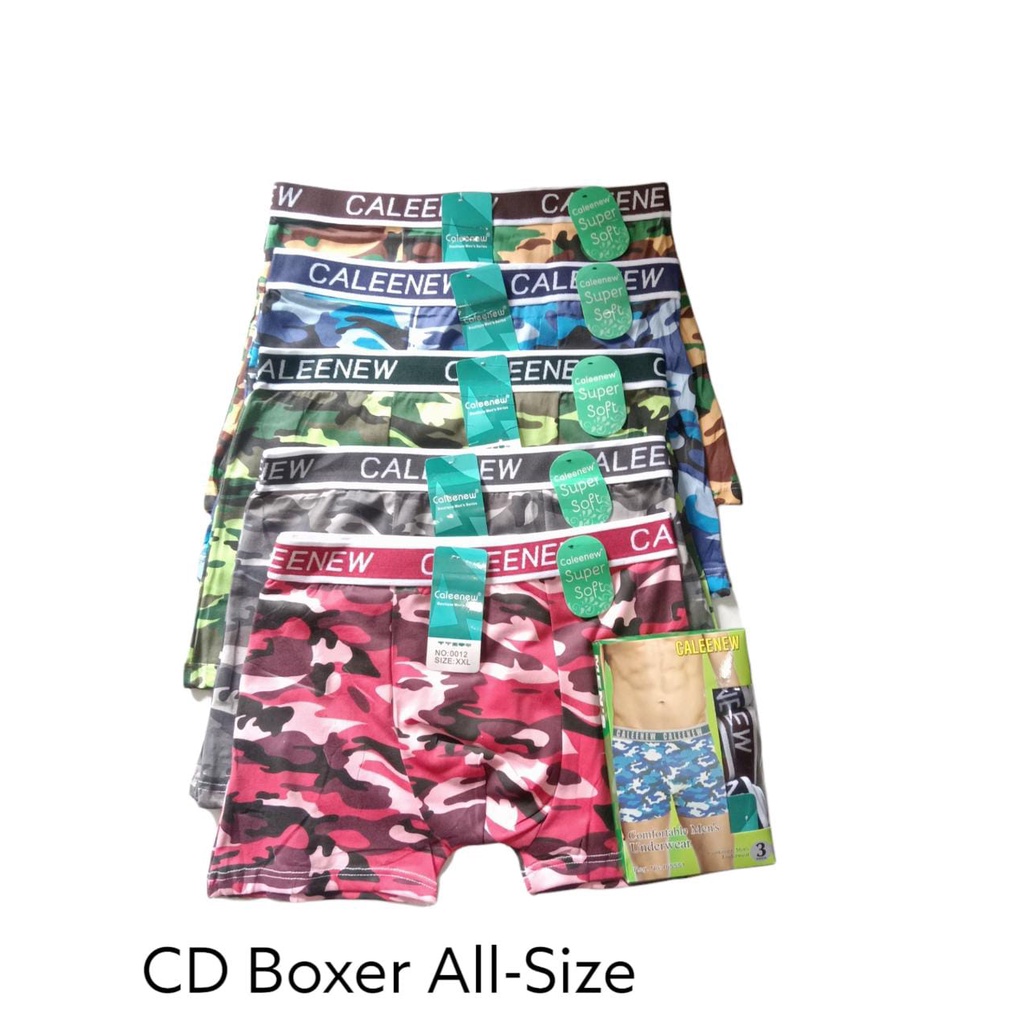 Jual CD Boxer Pria Caleenew Loreng ALL Size | Shopee Indonesia