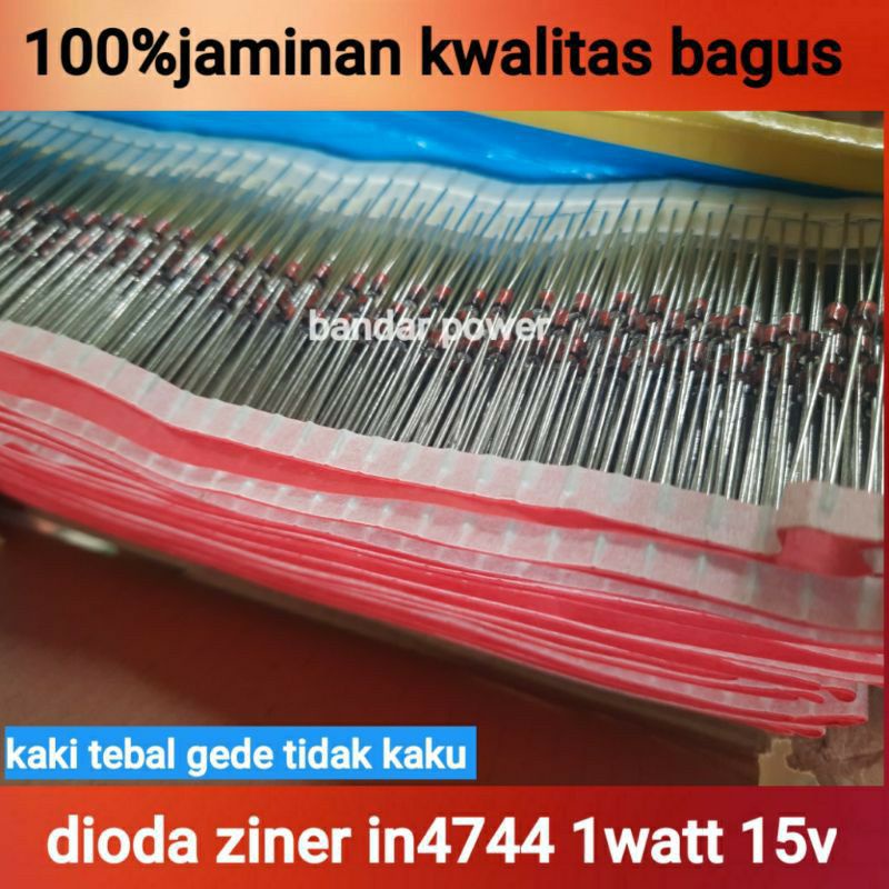 Jual Dioda Ziner 15v, 12v, 4v7, 24v, 3v3, 5v1, 9v1, 1watt (10pcs) | Shopee Indonesia