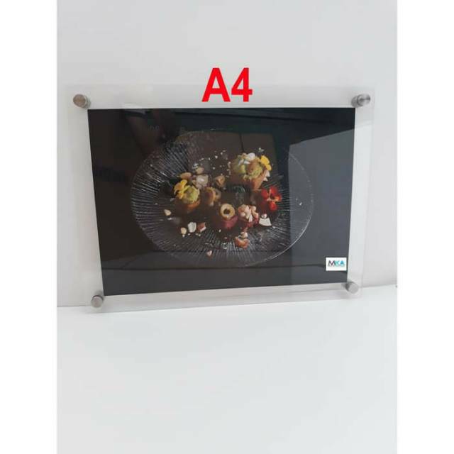 Jual Akrilik Frame Foto / Akrilik Poster Dinding Ukuran A4 / Akrilik ...