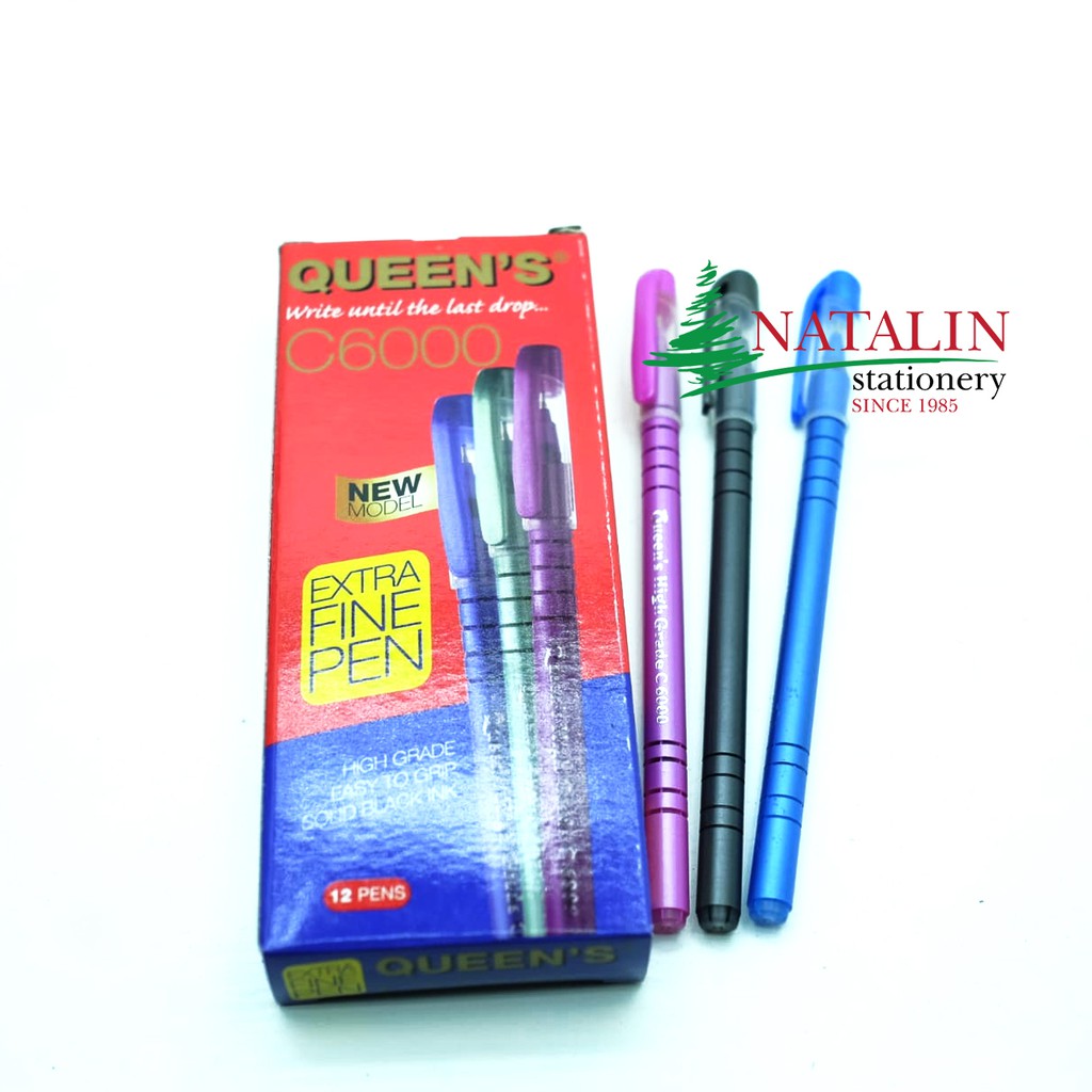 Jual PEN • QUEENS C6000 • FASTER | Shopee Indonesia