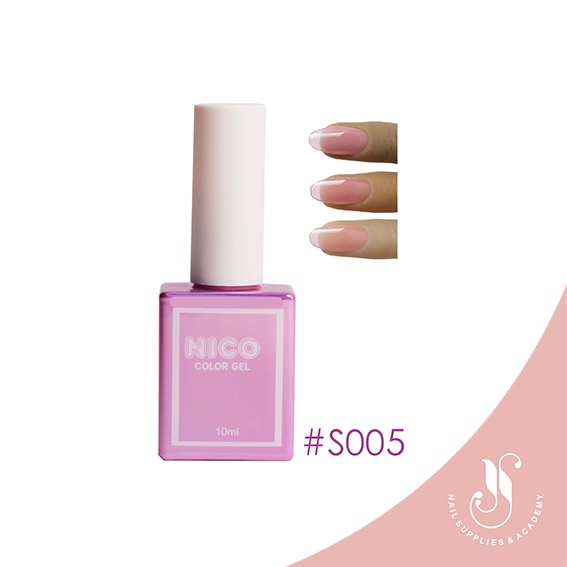 Jual nico color #S005 / gel polish / gel botol / skin color | Shopee ...