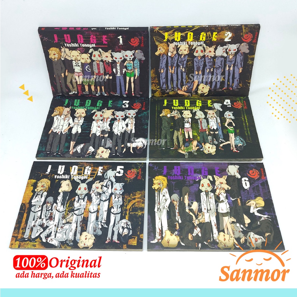 Jual Komik Manga JUDGE 1 Set (Volume 1-6 TAMAT) by Yoshiki Tonogai Preloved | Shopee Indonesia