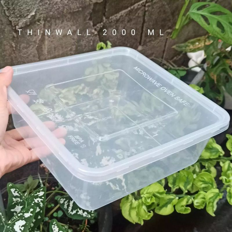 Jual Food Container 2000 ml isi 25 pcs | Shopee Indonesia