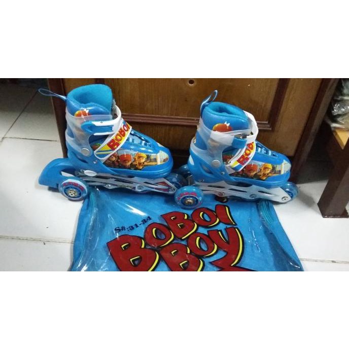Jual Sepatu Roda Bajaj Boboboy Biru | Shopee Indonesia
