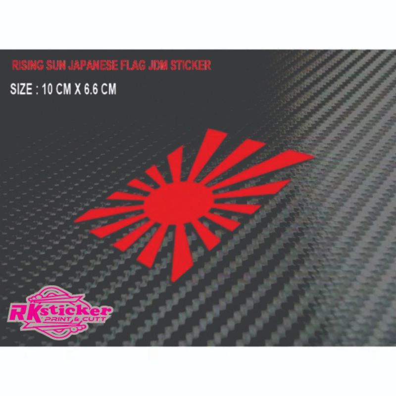 Jual JDM STICKER - STIKER JAPANESE RISING SUN FLAG | Shopee Indonesia