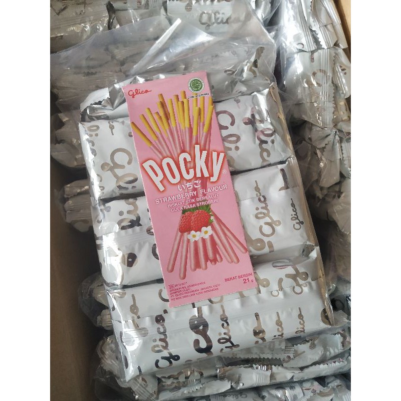 Jual pocky poky poki strawberry tanpa box | Shopee Indonesia
