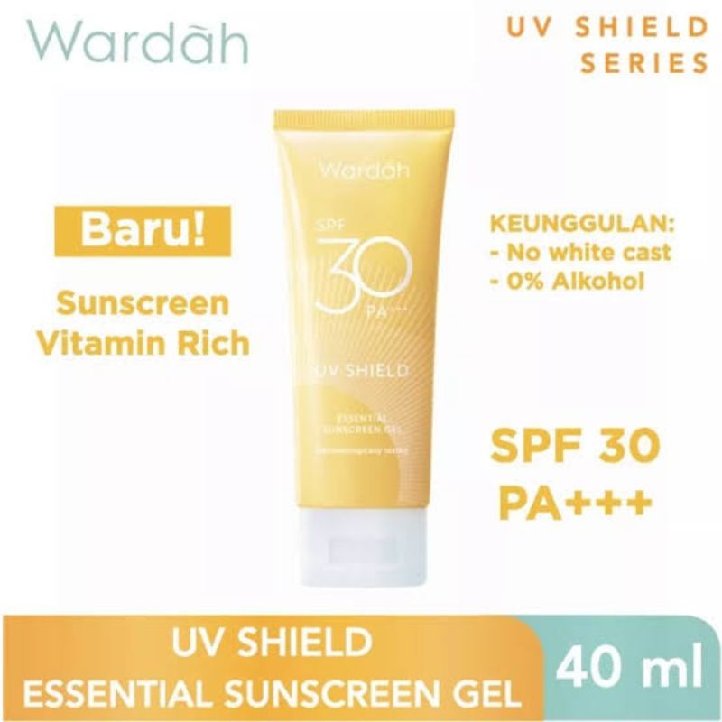 Jual WARDAH UV Shield Essential Sunscreen Gel SPF 30 [40mL] | Shopee Indonesia