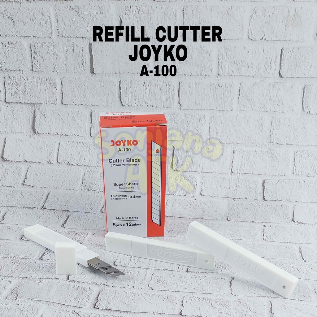 Jual Refill Cutter / Isi Cutter / Cutter Blade Joyko A-100 | Shopee ...