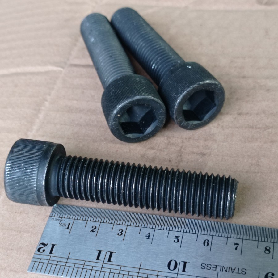 Jual BAUT L BAJA M16 X 65 / BAUT L M16 X 65 / BAUT L M16X65 BAJA HITAM / BAUT M16 / BAUT 24 ...