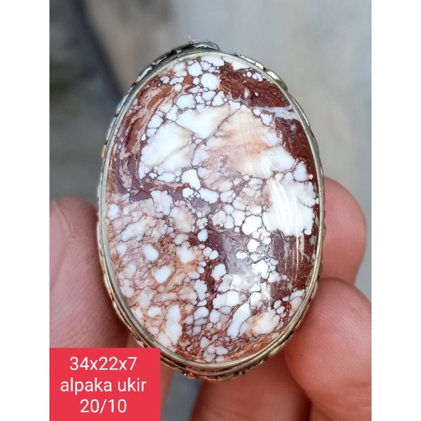 Jual Natural pirus putih jumbo ceplok kuro urat merah | Shopee Indonesia