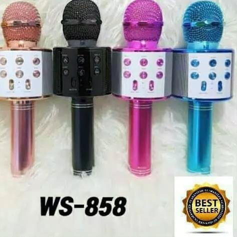 Jual speaker mic bluetooth wster ws-858 / speaker mic model vdr vocal | Shopee Indonesia