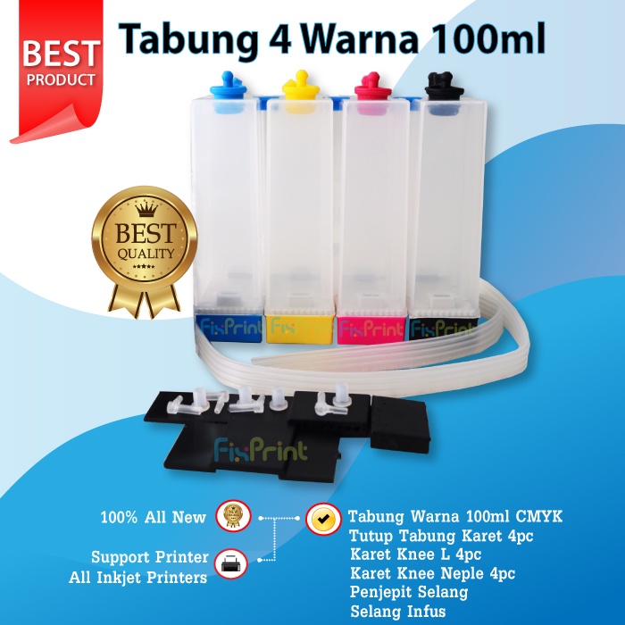 Jual Tabung Infus Modif Printer Canon IP2770 Mp287 Mp237 HP 2135 Mg2570 ...
