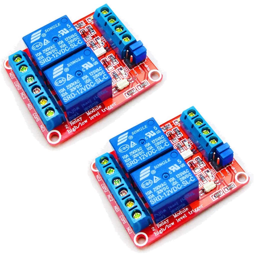 Jual Modul Relay 2 Channel 12V Hi-Lo Input Optocoupler | Shopee Indonesia