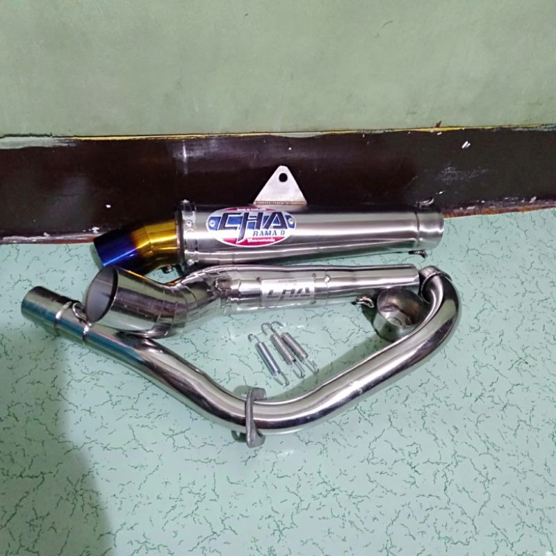 Jual jk R150 carb open pipe Cha rama 9 replica quality conical type ...