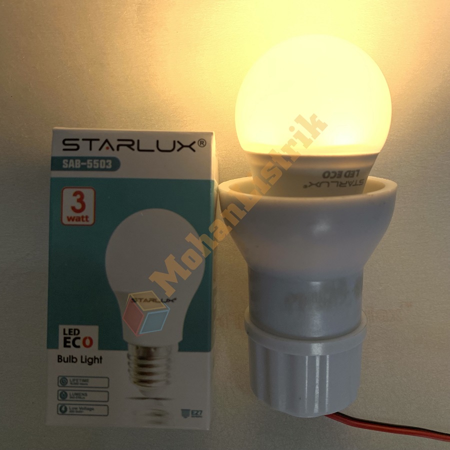 Jual Lampu Bohlam Led Hias Terang Cafe Caffe Warm White Starlux Eco 3W ...