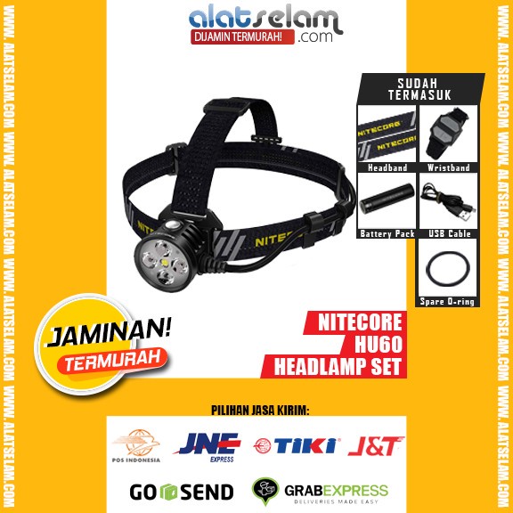 Jual Nitecore HU60 USB Powered Elite LED Headlamp 1600 Lumens-Senter Kepala | Shopee Indonesia