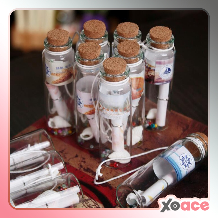 Jual Gantungan Botol Kaca Kerang Harapan Shell Wishing Bottle Souvenir DCA0582 | Shopee Indonesia