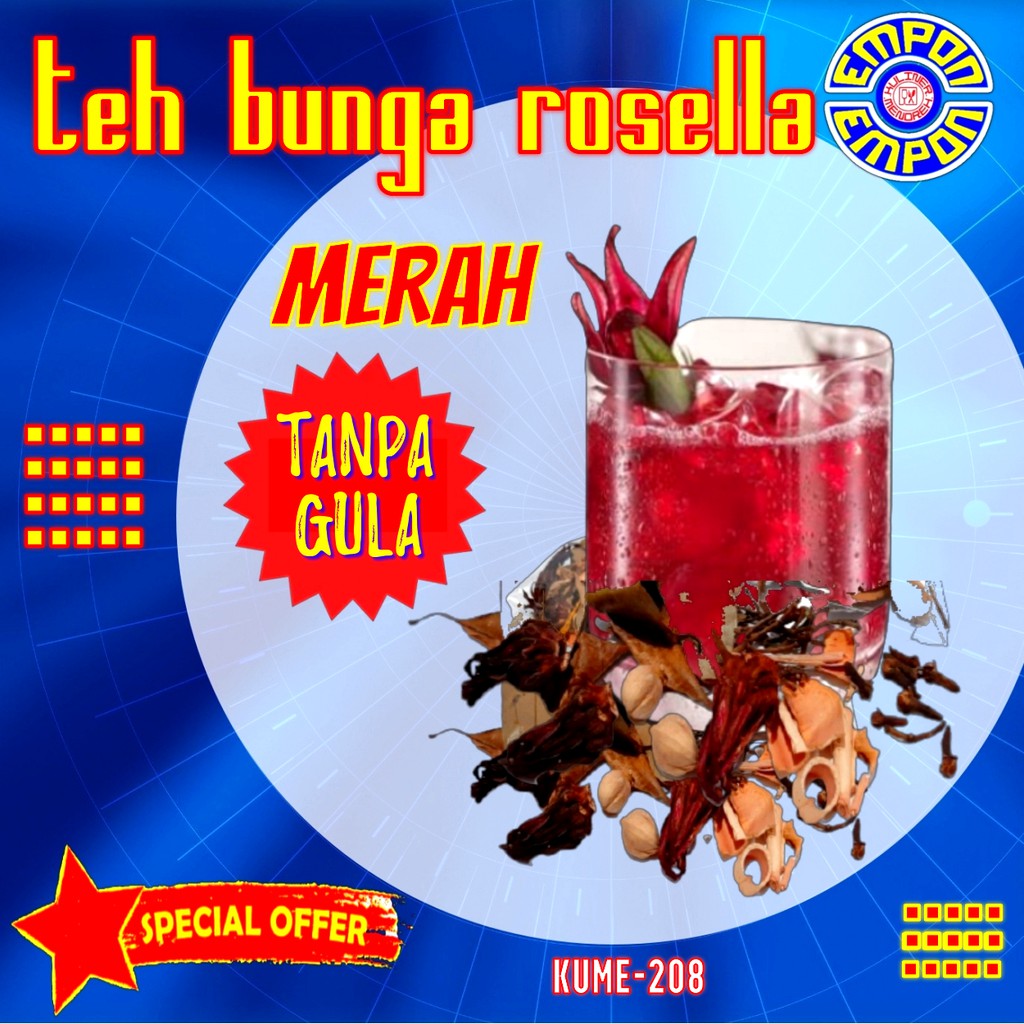Jual Wedang Uwuh Teh Bunga Rosella Merah Minuman Herbal Rempah Sehat ...