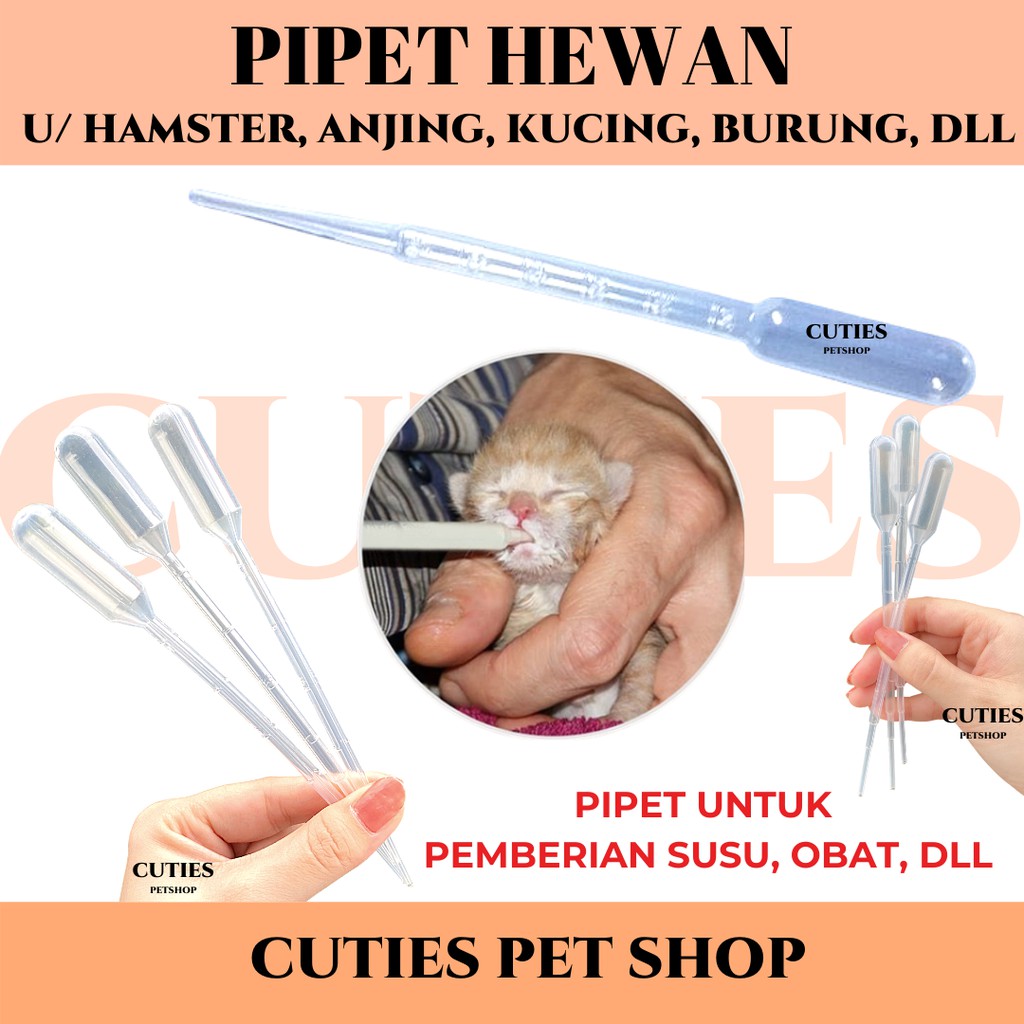 Jual PIPET SUSU UNTUK BAYI HAMSTER 1 Pc / PIPET OBAT HAMSTER KUCING ...