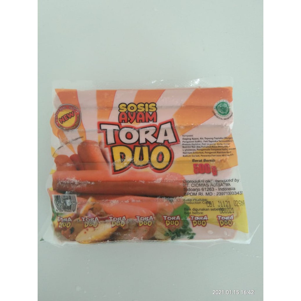 Jual Sosis Ayam Coklat Tora Duo 500gr / Frozen Food | Shopee Indonesia