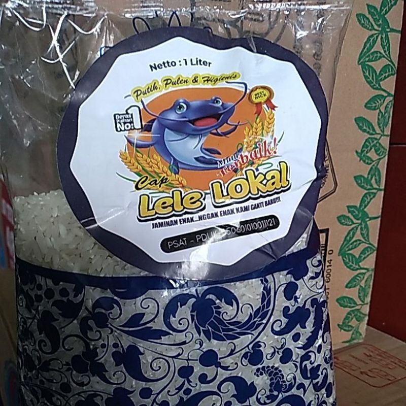 Jual beras kemasan cap lele lokal 1ltr | Shopee Indonesia